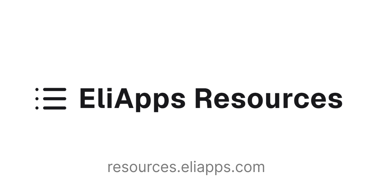 Resources - EliApps Resources